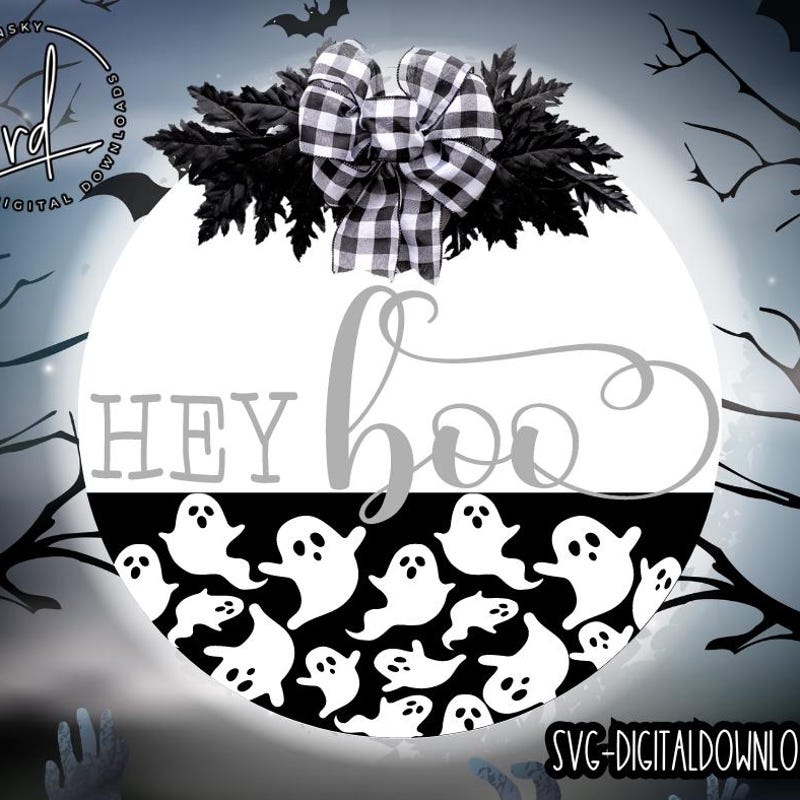 Halloween Hey Boo Garland - Etsy