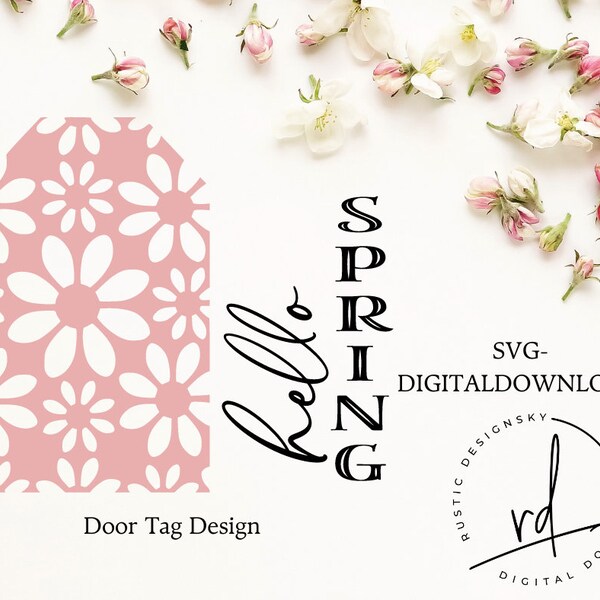 Spring Door Tags - Etsy