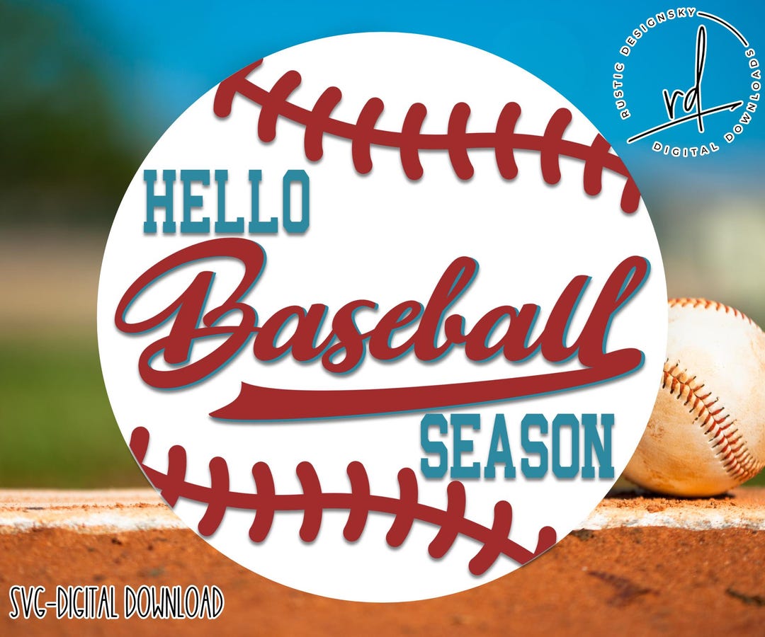 Svg/png-hello Baseball Season-baseball Design-cricut|digitaldownload ...