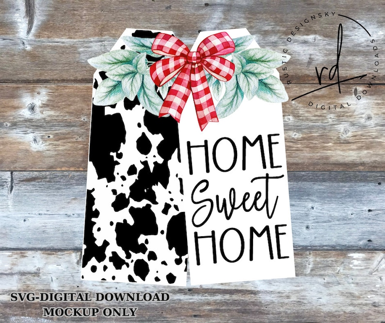 Svg/png-home Sweet Home Door Tag Design-circut|digitaldownload - Etsy