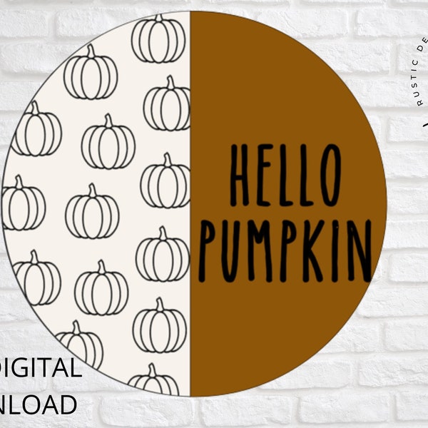 Hello Pumpkin Sign - Etsy