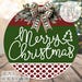 SVG/PNG- Merry Christmas, Curly Lettering With Christmas Tree and Polka ...