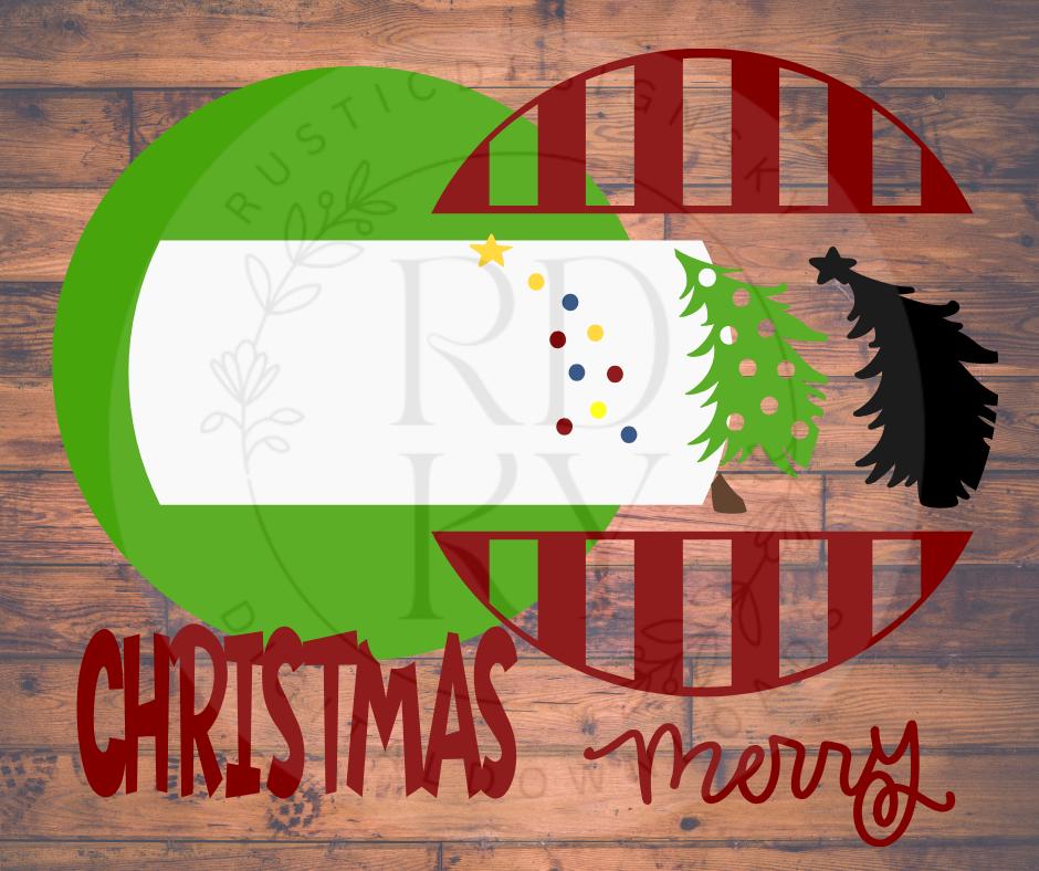 SVG/PNG- Merry Christmas, Funky Christmas Tree With Ornaments and Star ...