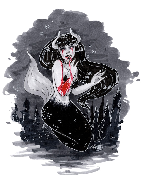 Vampire Mermaid - Etsy