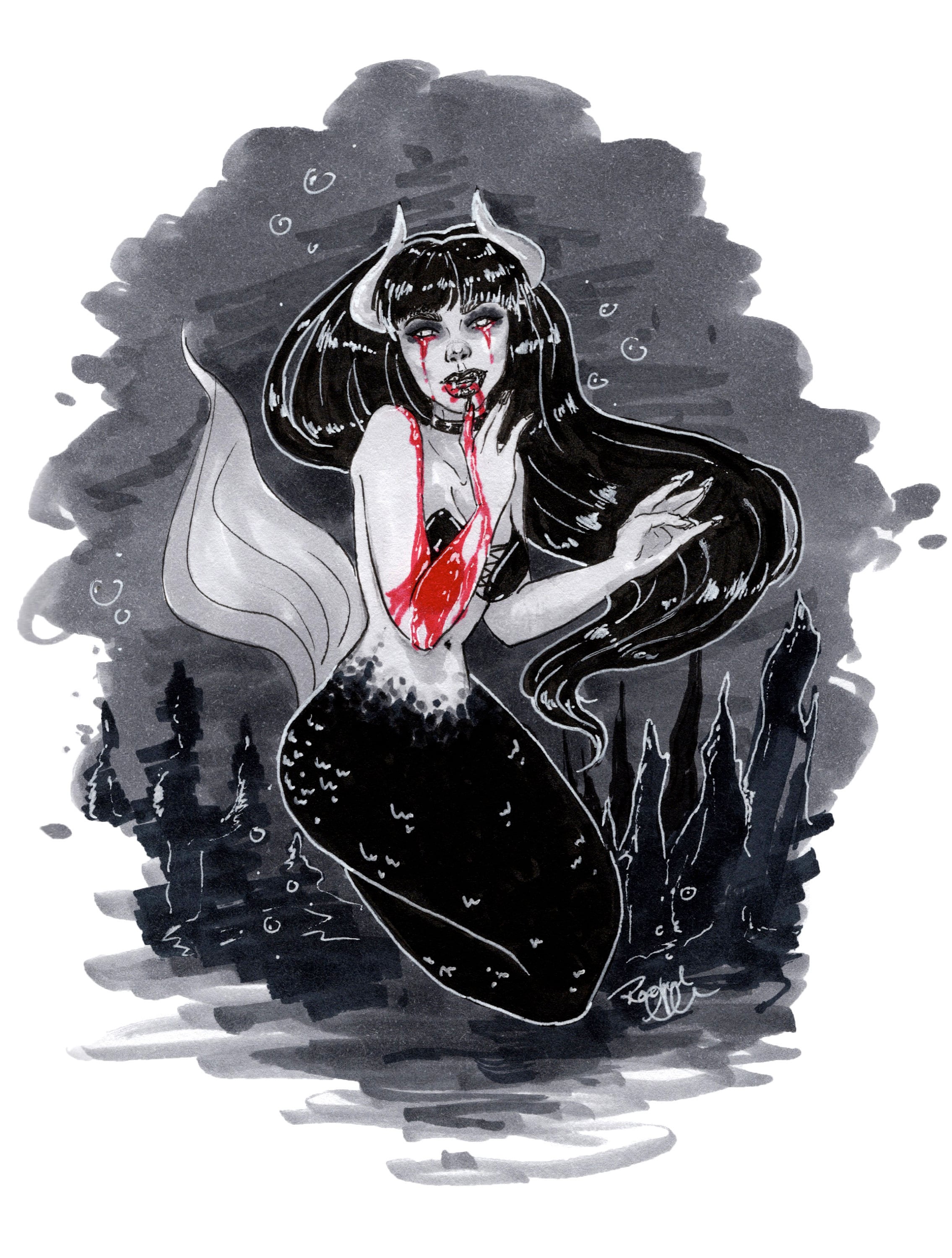 Vampire Mermaid - Etsy