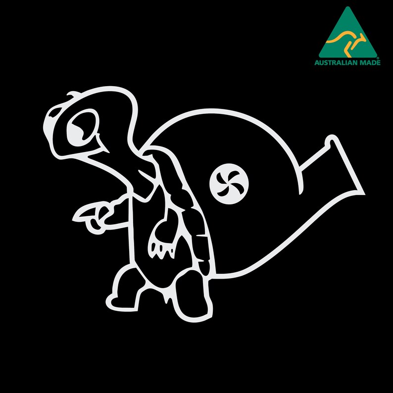 Jdm Turbo Turtle Cut Vinyl Decal Etsy Australia