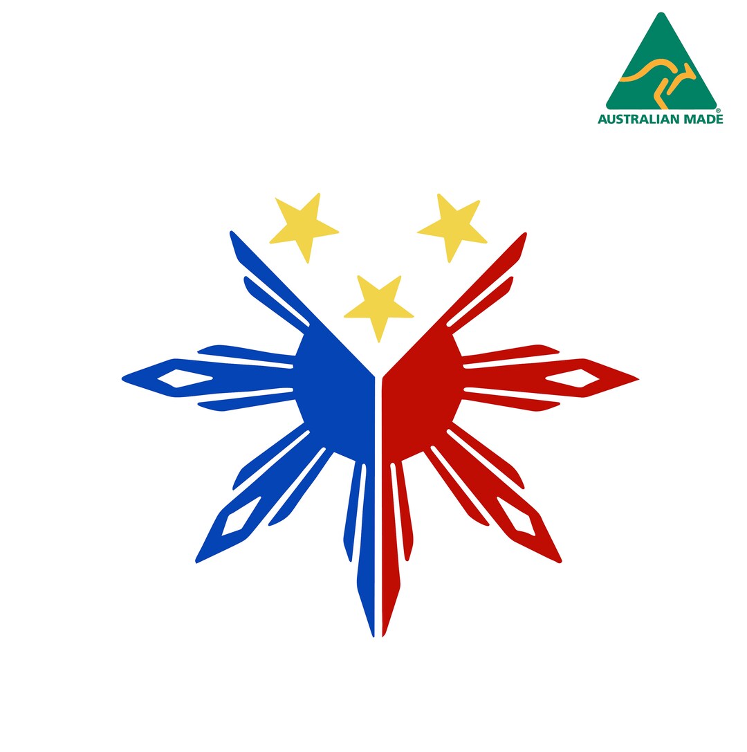 Philippines Star Flag Colours Cut and Layered Vinyl Decal - Etsy