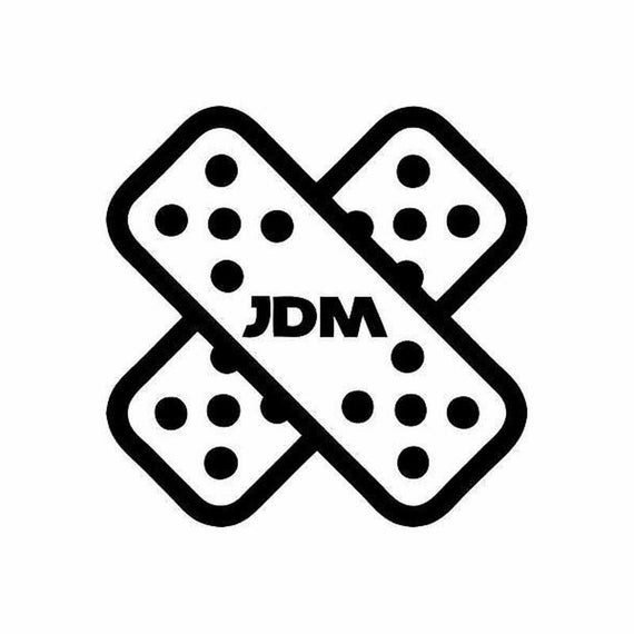 Crossed Band Aids JDM cut Vinyl Decal | Etsy