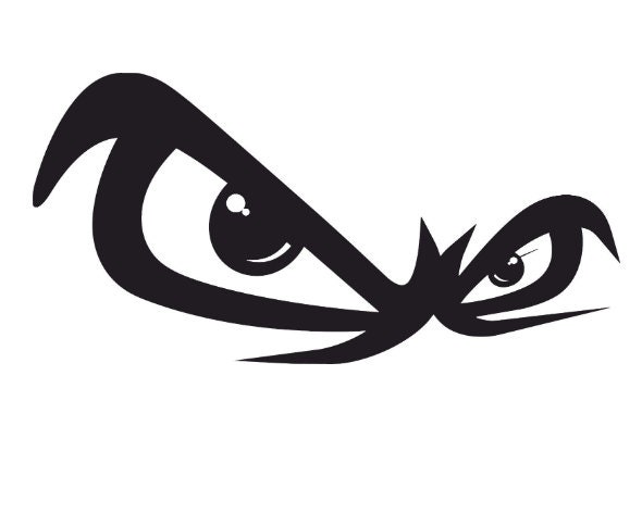 Angry Eyes JDM Car Cut Vinyl Decal - Etsy UK