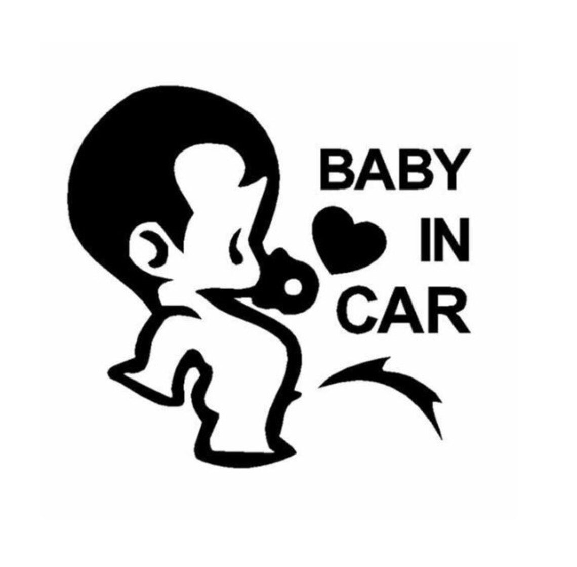 Baby in Carboy Peeing Warning Cut Vinyl Decal - Etsy Canada