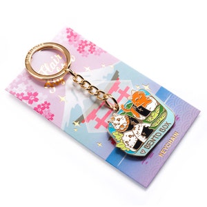 Bento Box Sushi Cat Hard Enamel Pin Keyring Cute Pins Keychain Gift ...