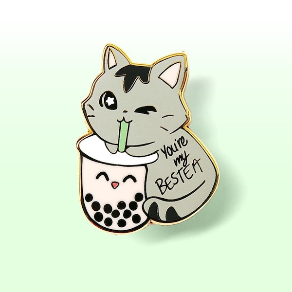 Bubble Tea Enamel Pin - Etsy