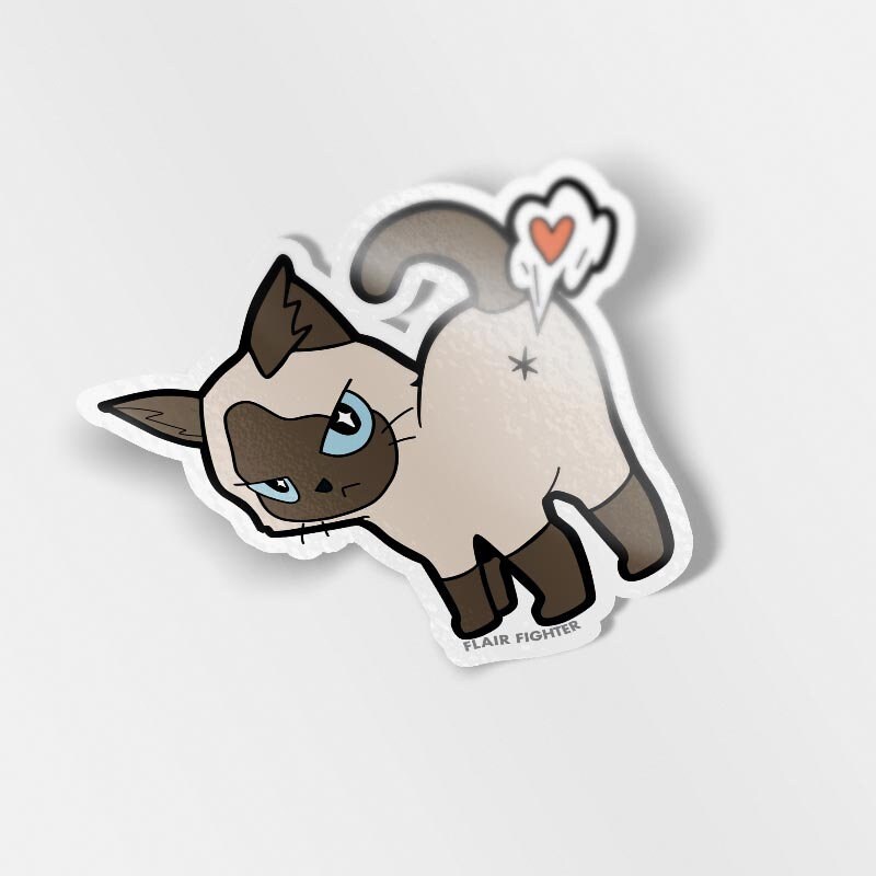 Siamese Cat Fart Hard Enamel Pins Cats Pin Farting Keychain - Etsy Canada