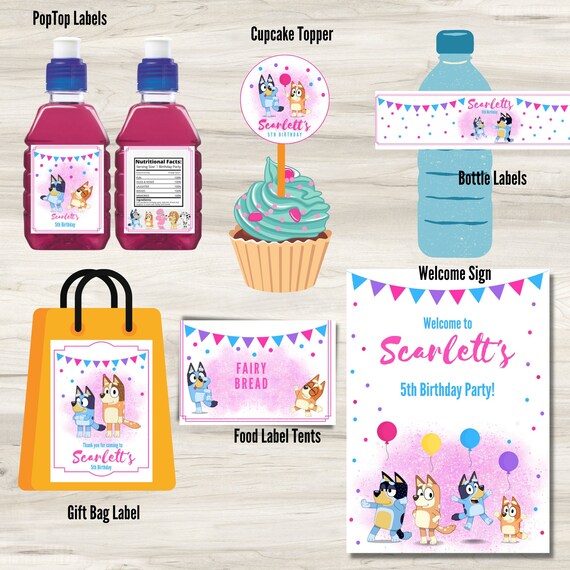 Bluey the Dog Label Pack ABC Bluey Label Pack Bluey Themed | Etsy