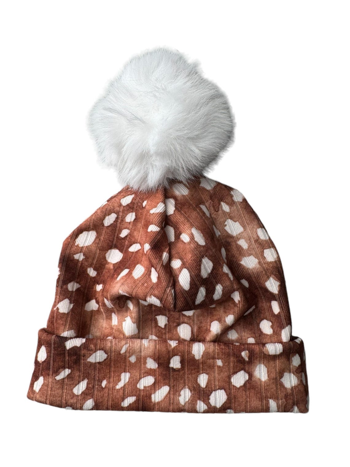 Handmade Reindeer Beanie: Spotted Deer Print Christmas Hat - Etsy