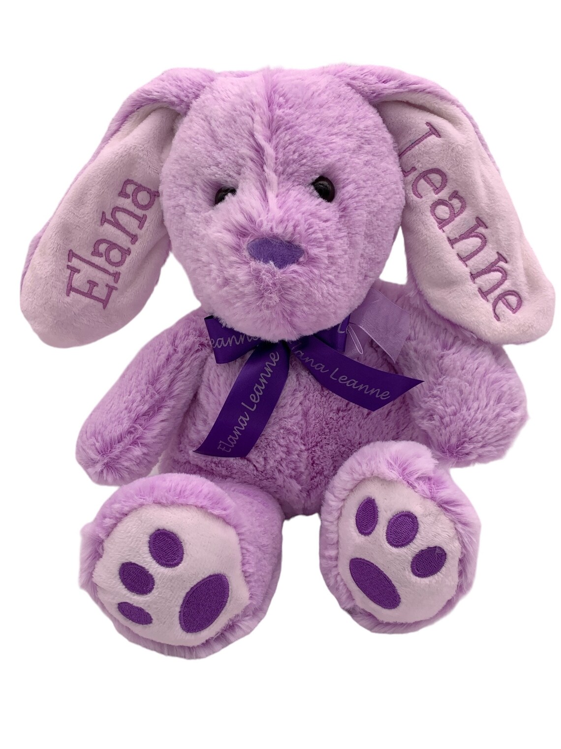 Personalized Bunny Purple light Embroidered Bunny Baby Shower Gift ...