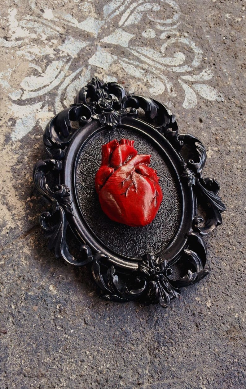 Gothic, Vintage Anatomical Heart Frame - Etsy