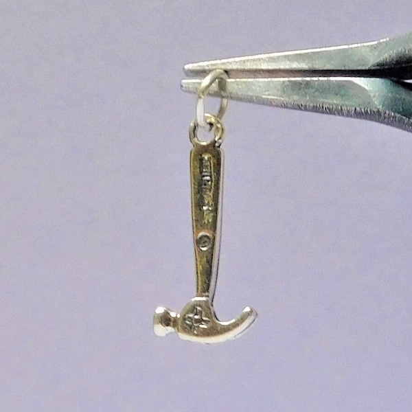 Silver Hammer Charms - Etsy