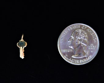 Solid Gold Key | Etsy