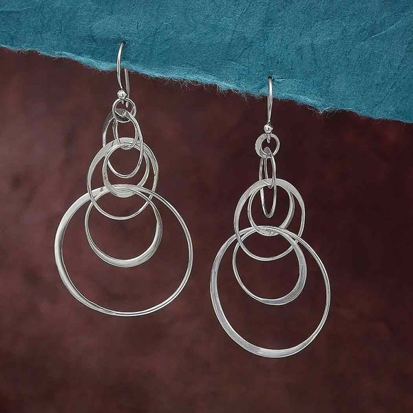Circle Earrings - Etsy