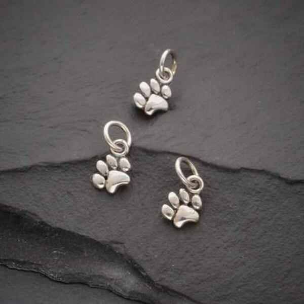 Silver Dog Paw - Etsy