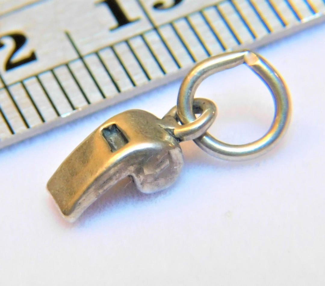 Super Tiny Sterling Silver Referee Whistle 12 X 5 Mm - Etsy