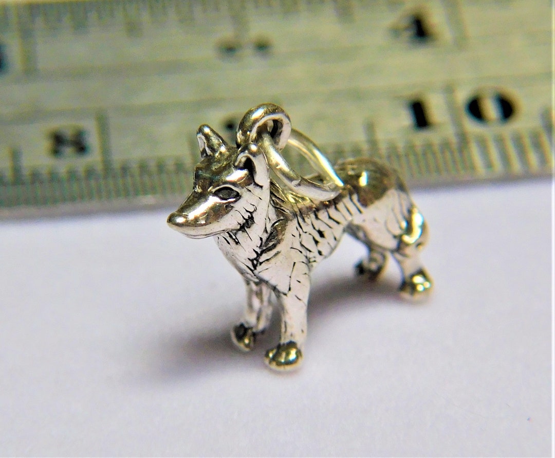 Sterling Silver Standing 3D Husky Dog Charm 14 X 14 Mm - Etsy