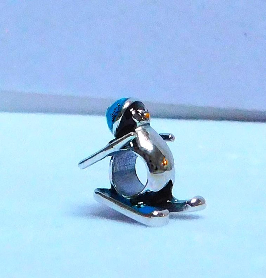 Sterling Silver Pandora Style 3D Skiing Panda Charm - Etsy