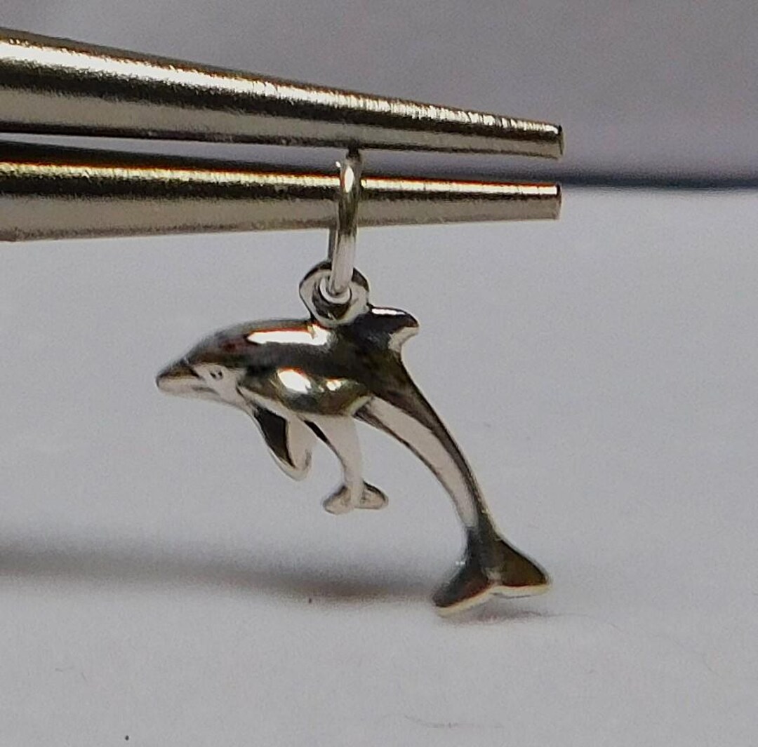 Sterling Silver Dolphin and Baby Calf Charm 19 X 14 Mm - Etsy