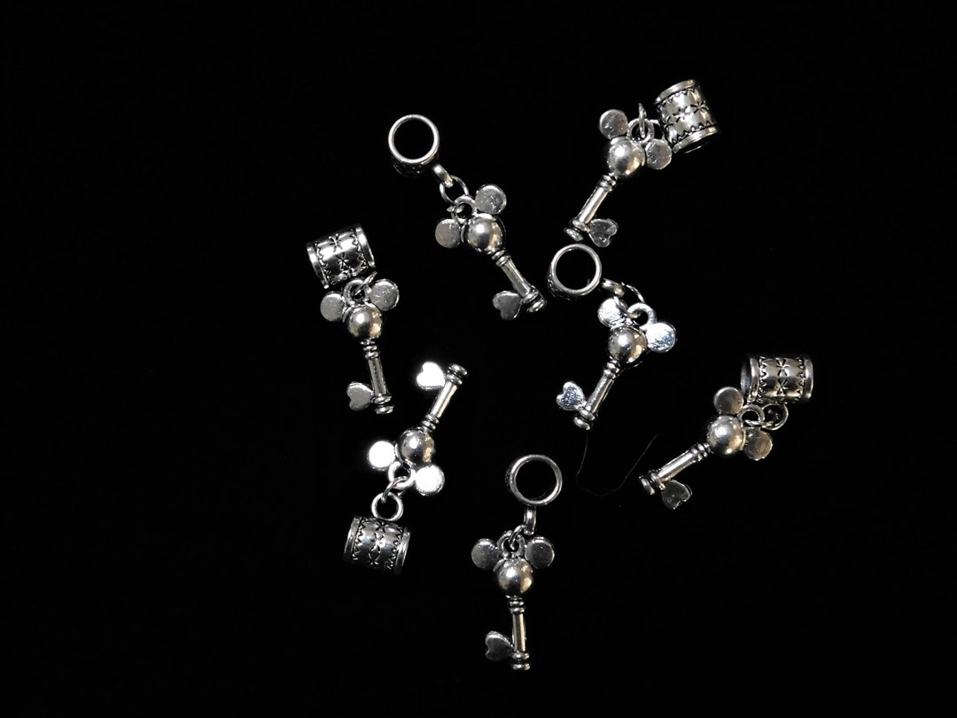 Disney Silver Mickey Mouse Ears Key Charms 30 Mm - Etsy