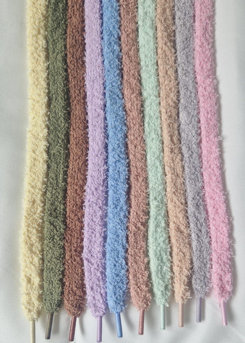 Pluche Schoenveters (1.5 Cm), Fat Fuzzy Shoes Laces (1.5 Cm) , Pink ...