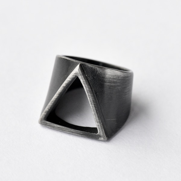 Triangle Ring - Etsy UK