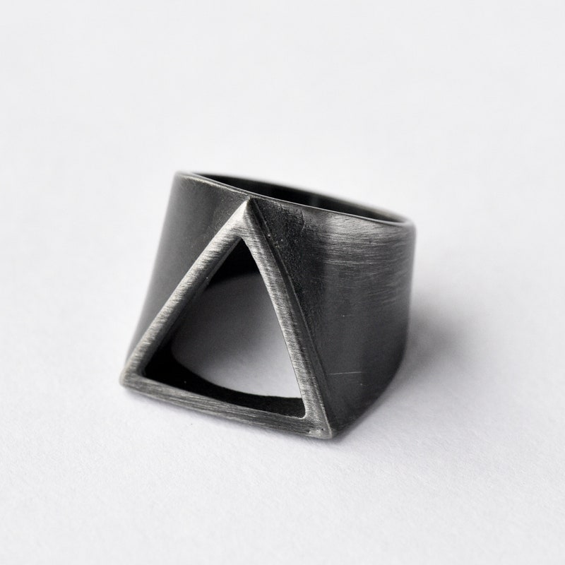 Hollow Silver Ring - Etsy