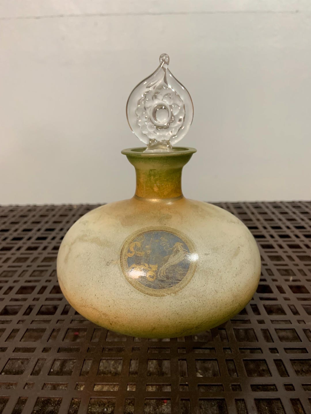 Murano Greek God Mars Perfume Bottle - Etsy