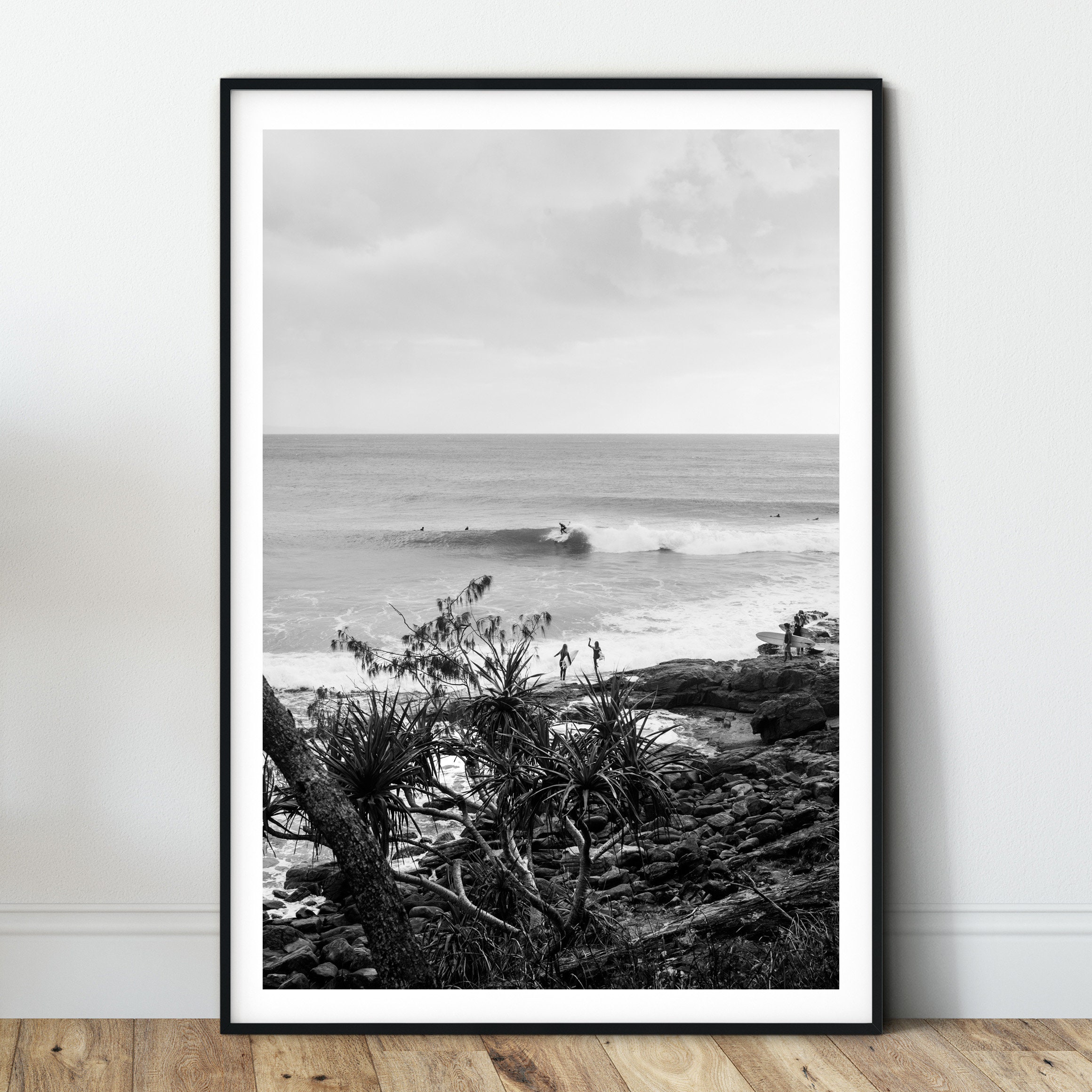 Surf's up - Photographic Print, Black and White Surf Print, Noosa ...
