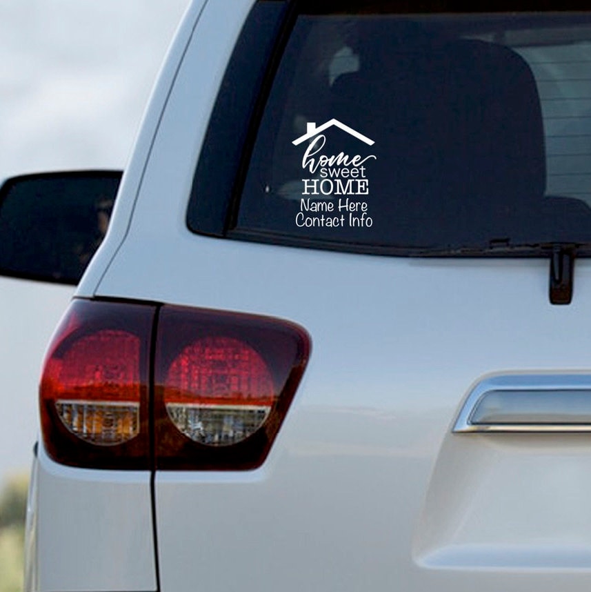 Realtor Car Decal, Realtor Gift, Home Sweet Home, Personalization, Real ...