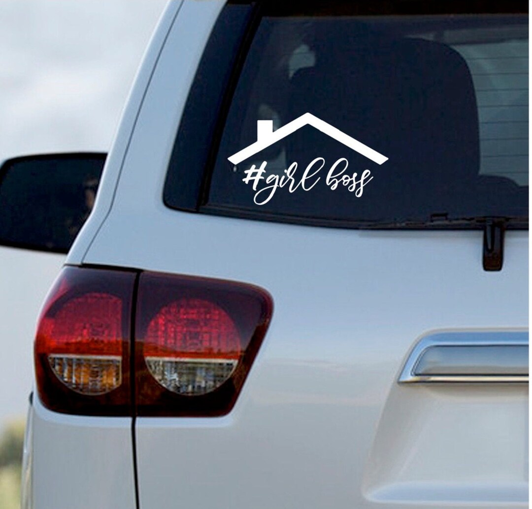 Real Estate Agent Car Decal, Gift, Girl Boss, Personalization, Real ...