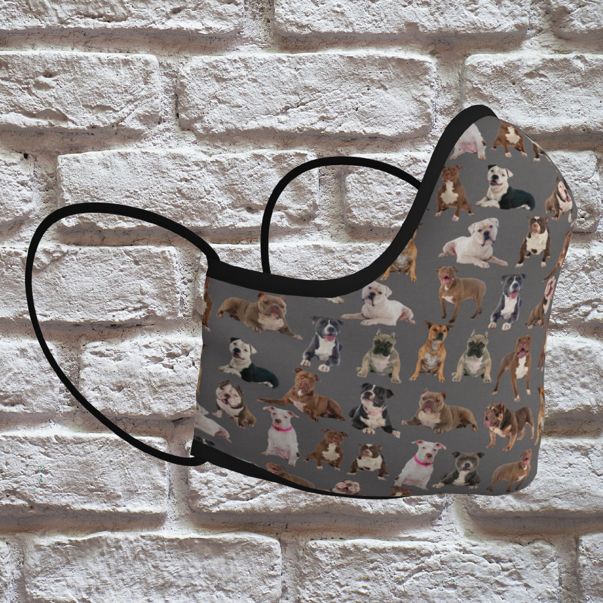 Bully Breed Face Mask With Filters Bully Breed Lover Mask - Etsy