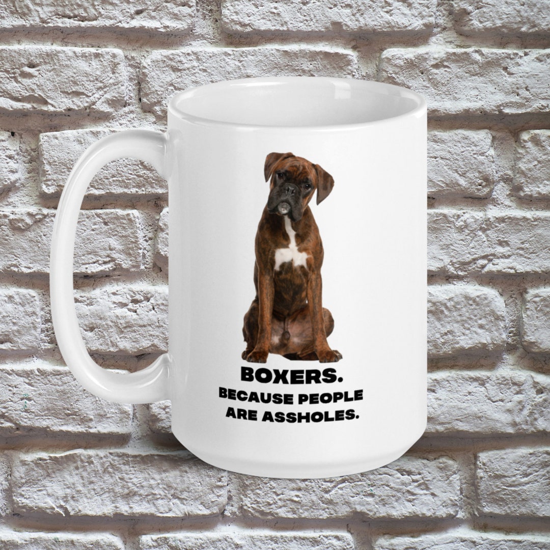 Brindle Boxer Coffee Mug | Boxer Dog Gift | Boxer Lover Gift | Boxer ...