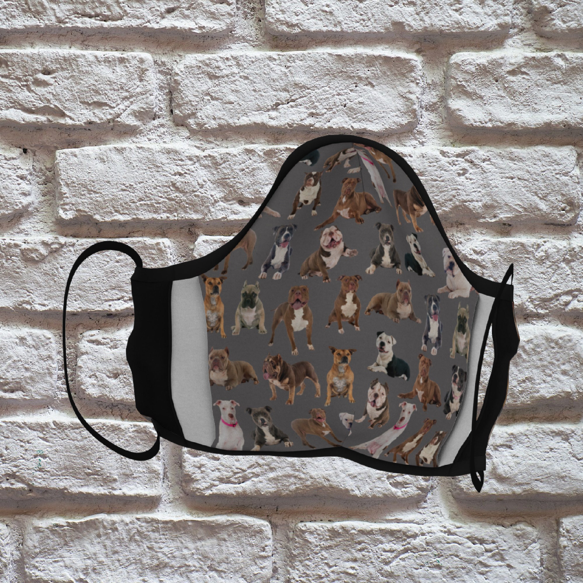 Bully Breed Face Mask With Filters Bully Breed Lover Mask - Etsy