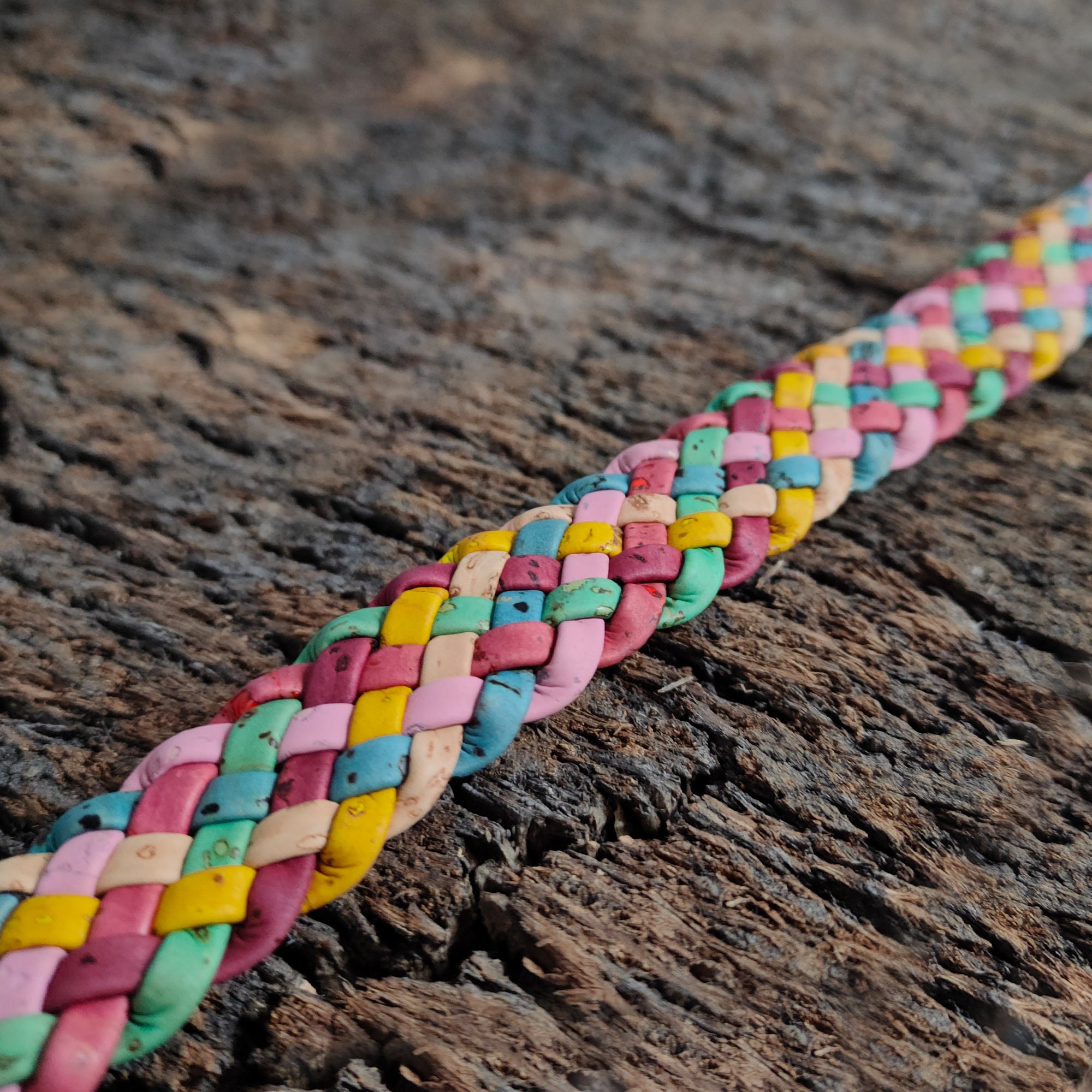 Natural Braided Cork Strings From Portugal, Organic Jewerly Supplies ...