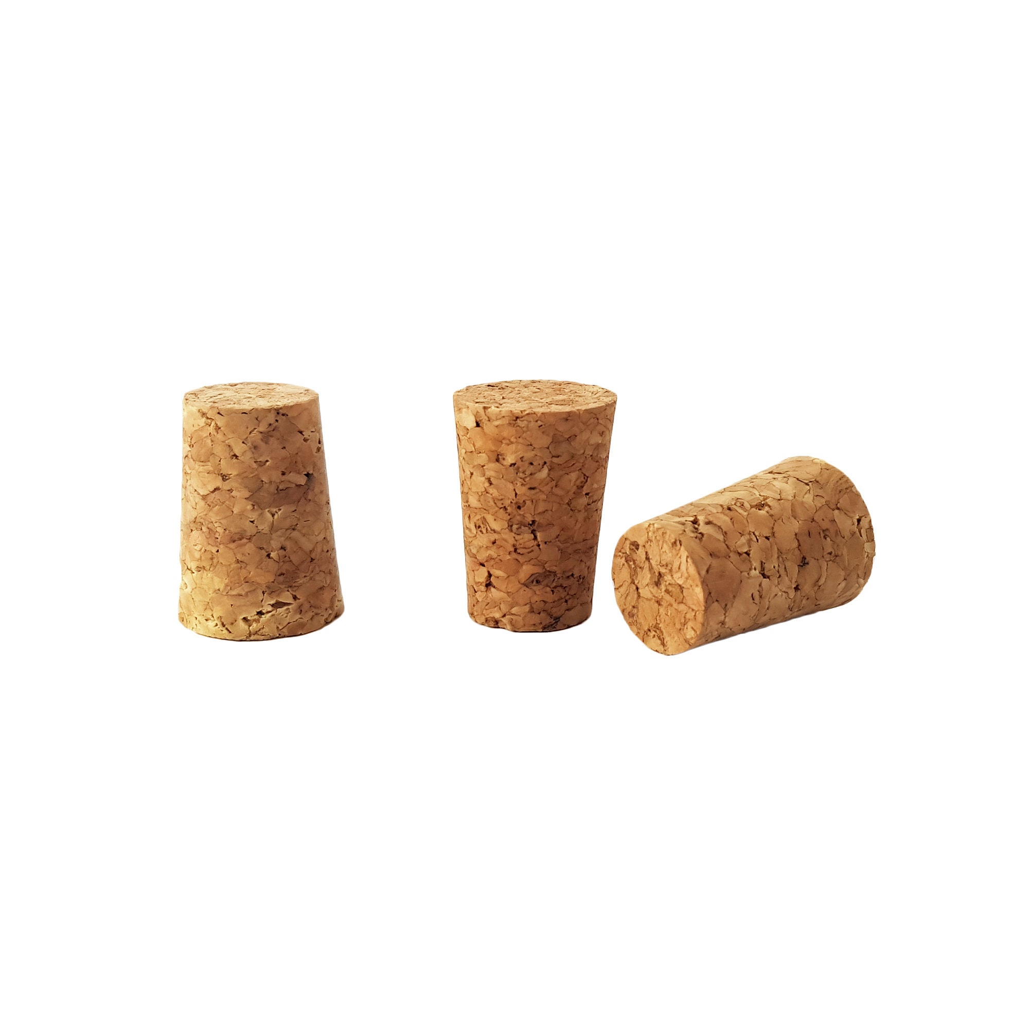 Natural Agglomerated Conical Cork Stoppers / Tapered High Quality ...