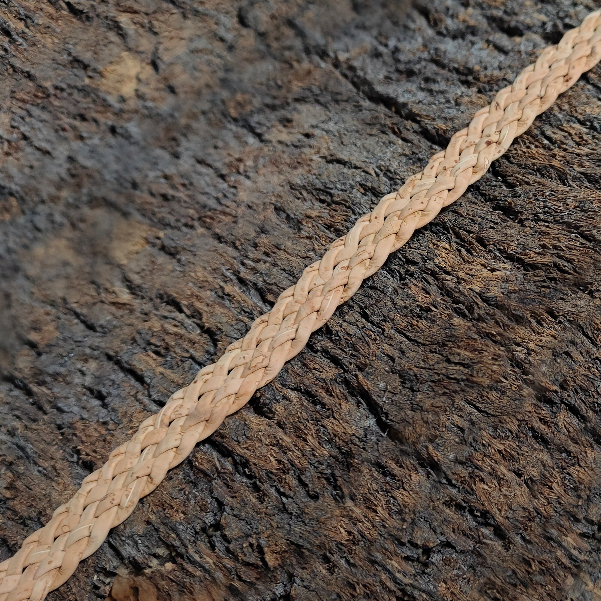 Natural Braided Cork Strings From Portugal, Organic Jewerly Supplies ...