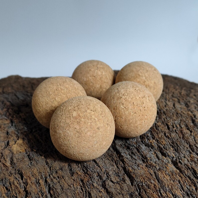 8-40 Mm Vegan Cork Balls From Portugal, DIY Crafts, Decoration, Fishing ...