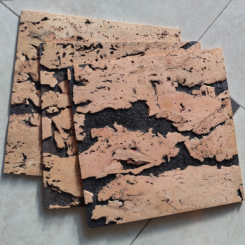 Eco Cork Wall Tiles, Natural Acoustic Insulation, Made in Portugal - Etsy