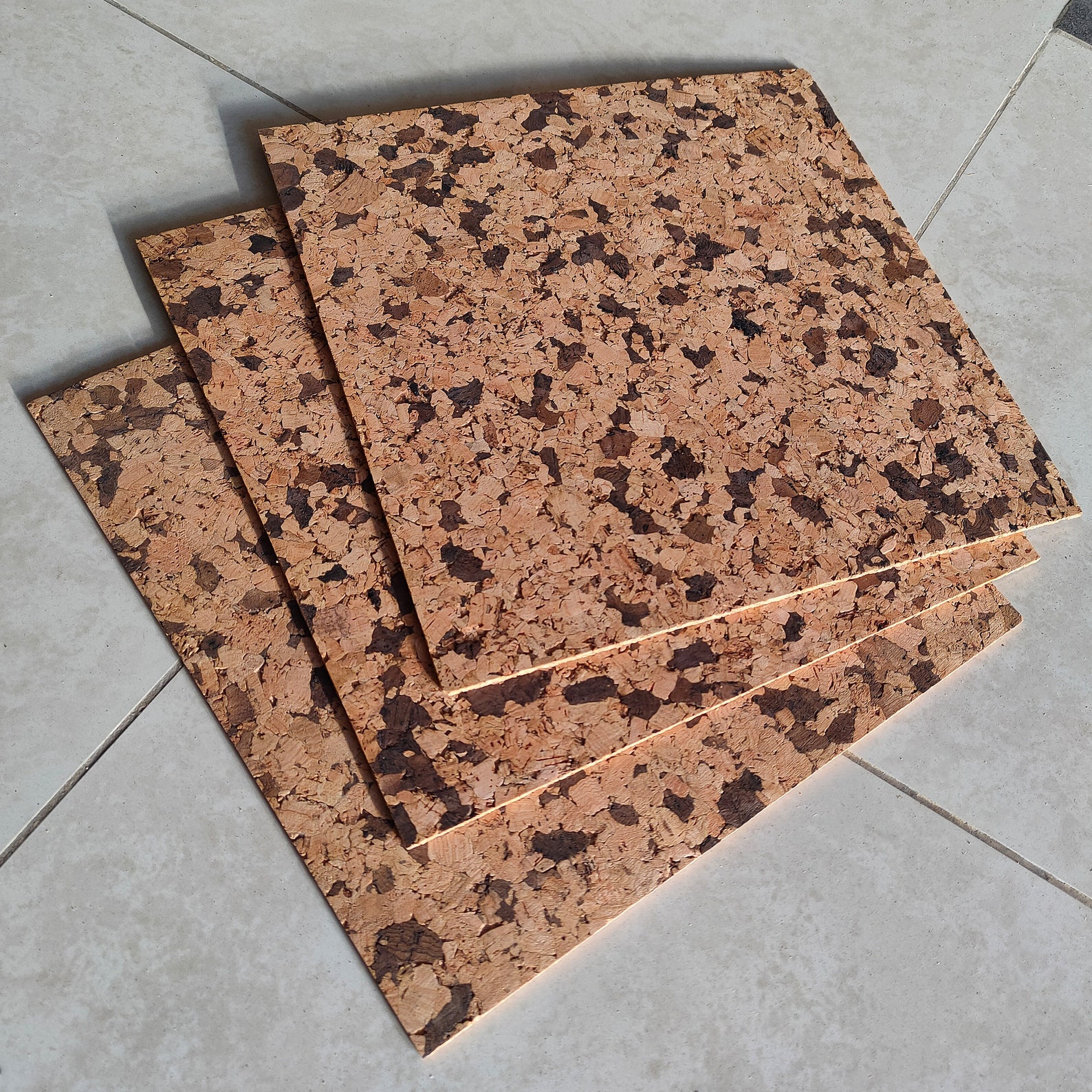 Eco Cork Wall Tiles, Natural Heat-insulating Decorative Cork Wall Tiles ...