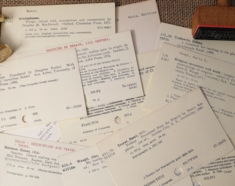 Vintage Index Cards | Etsy