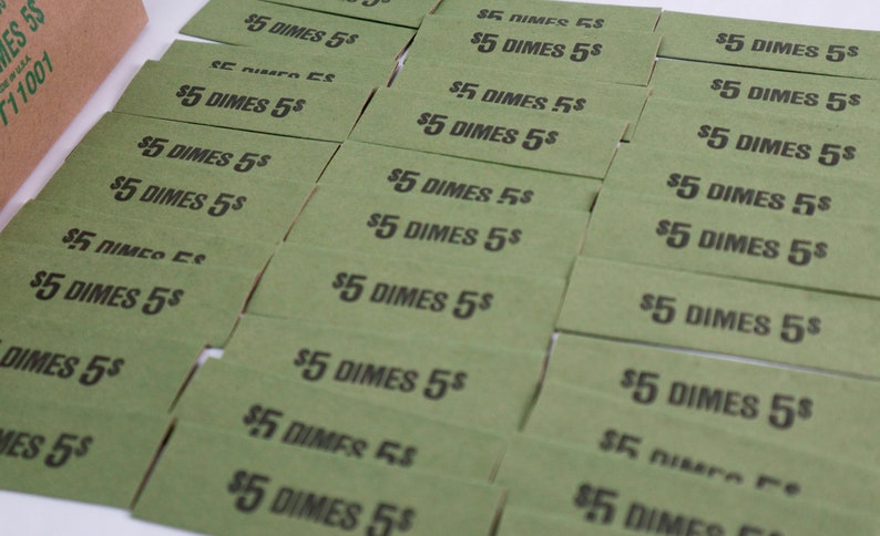 30 Vintage Dime Rollers Tubular Weldseam Coin Wrappers - Etsy