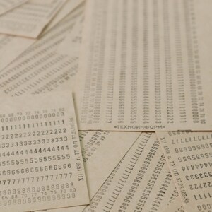 Vintage USSR Computer Punch Cards Set of 30 - Ephemera Treasures - Etsy