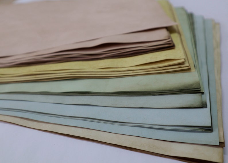 50 A4 Pastel Coffee & Tea Dyed Paper Pastel Stained Papers - Etsy
